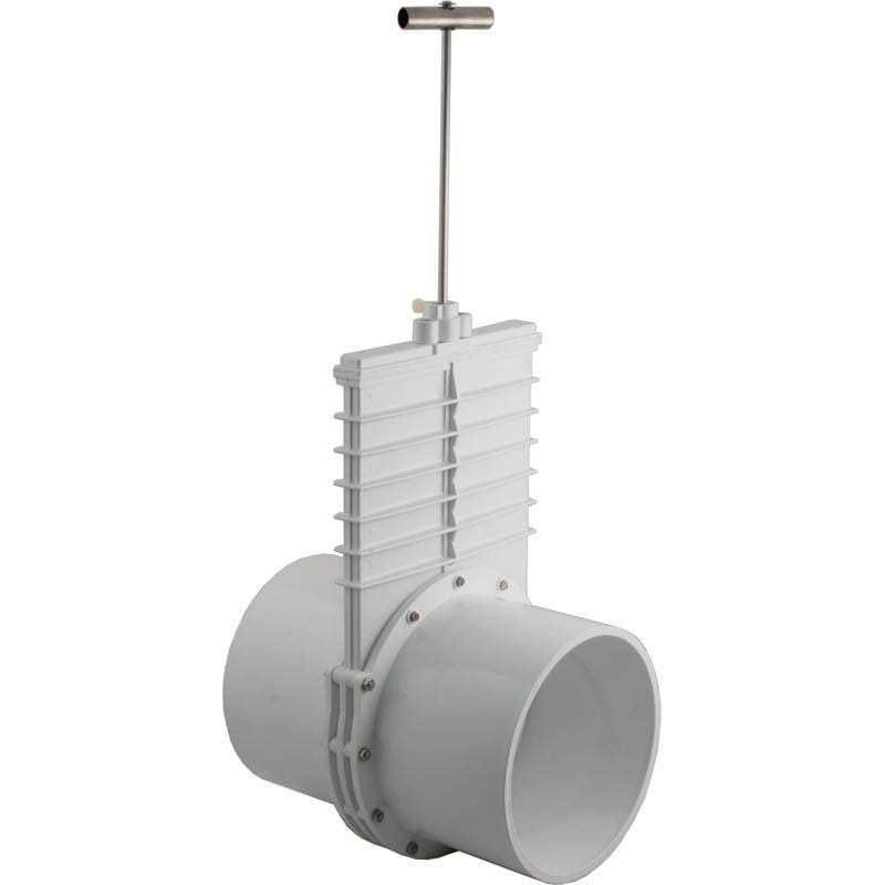 Valterra 6801 PVC Gate Valve White 8" Slip - Walmart.com