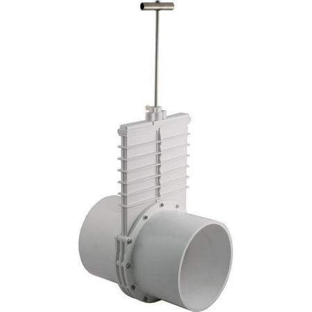 Valterra 6801 PVC Gate Valve White 8" Slip - Walmart.com