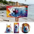 Avolia Adults Microfiber Beach Towel Bag Sun Lounger Travel Swim ...