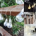 10-Light 9 ft. Integrated LED Edison Bulb Solar String Light - Walmart.com