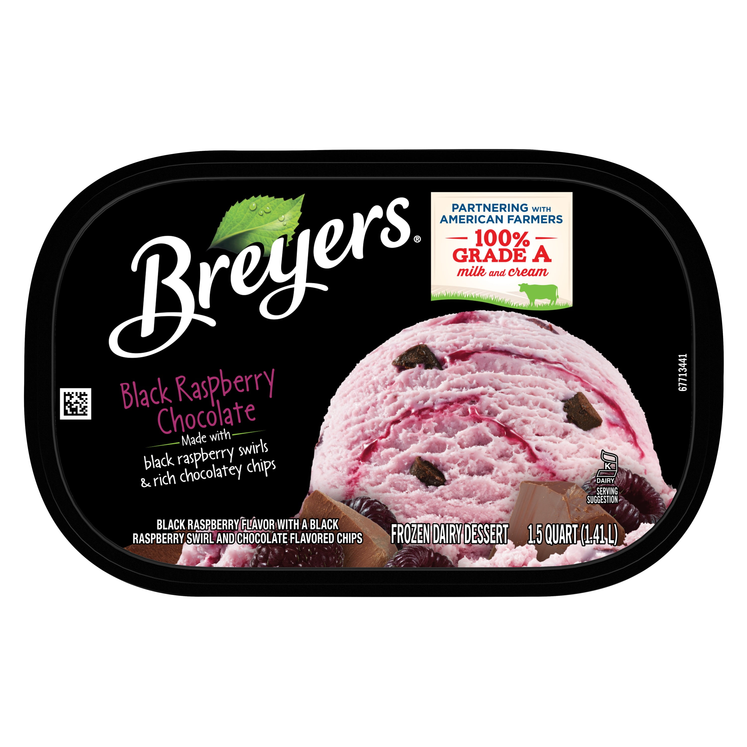 Breyers Black Raspberry Ice Cream Raspberry