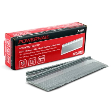 POWERNAIL 18-Gauge 1.75-Inch L-Type Flooring Cleat Nail |L175185 ...