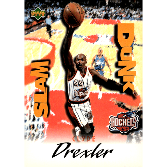 1996 Upper Deck Slam Dunk Clyde Drexler #SD 33/40 - Walmart.com