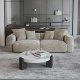Magic Home Convertible Sectional Sofa Modular Couch,Modern Corduroy ...