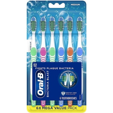 Oral-B ProHealth Advanced Medium Manual Toothbrush, Plaque Eraser ...