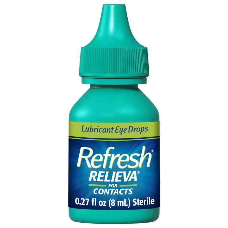 Refresh Relieva For Contacts Lubricant Eye Drops For Use with Contact ...