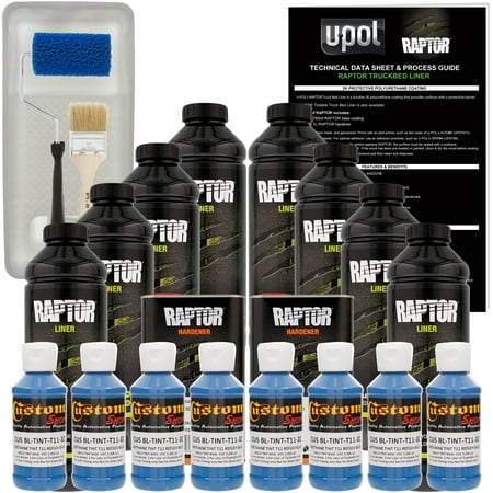 Raptor Reflex Blue Urethane Spray-On Truck Bed Liner Kit Roller Kit, 8 ...