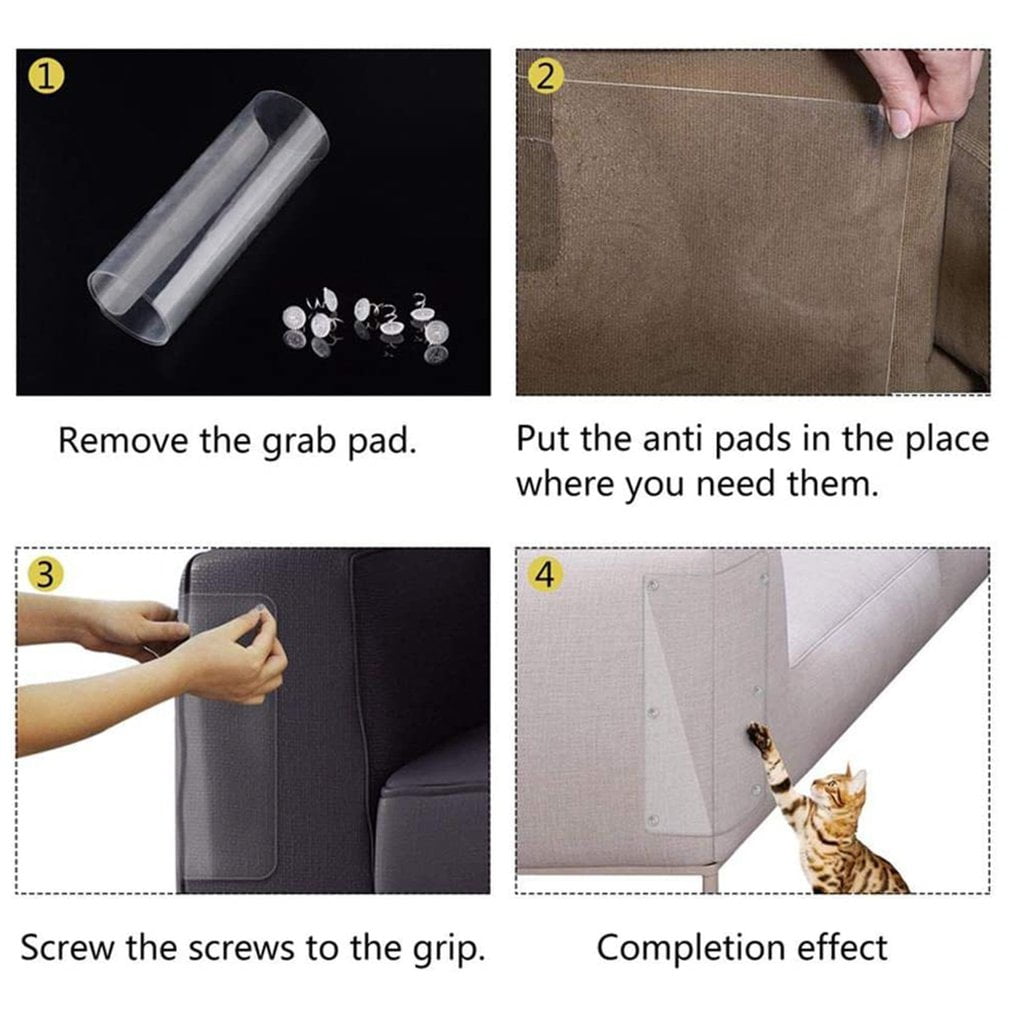 Couch Cat Scratch Guards Mat Cat Scratching Guard Furniture Scratch ...