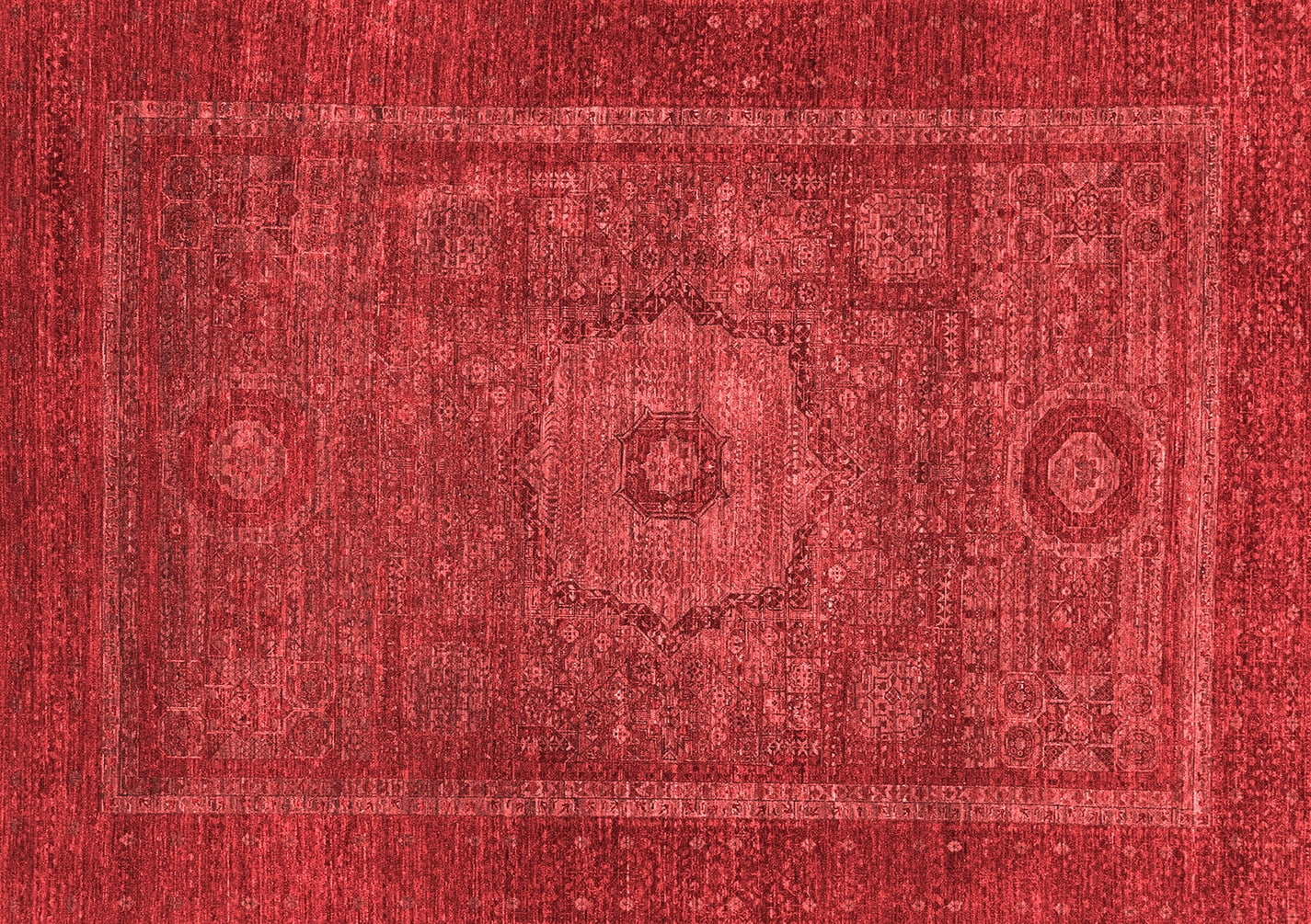 Ahgly Company Indoor Rectangle Abstract Red Modern Area Rugs, 2' x 3 ...