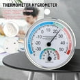 Mini Round Pointer -30-50 ° Temperature Meter Thermometer Hygrometer ...