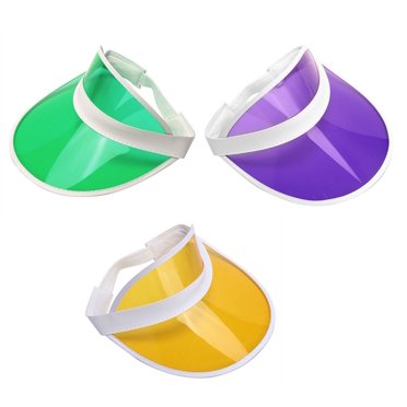 Nicky Bigs Novelties Clear Colored Plastic Sun Visors Hat - Casino ...