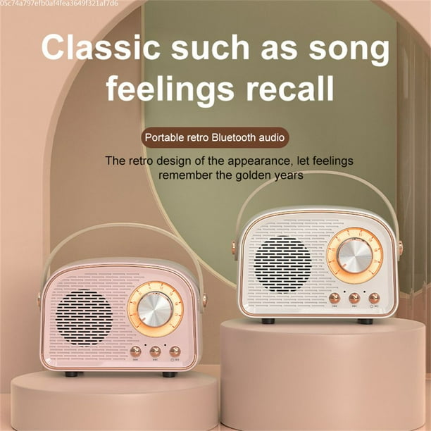 DW21 Vintage Bluetooth Stereo Portable Wireless Mini Home Outdoor Small Speaker - Walmart.com