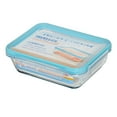 Anchor Hocking 6-Cup Rectangular TrueLock Locking Lid Glass Food ...