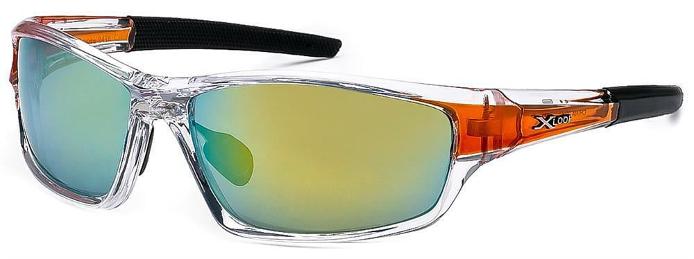 Mens Wrap Around Sunglasses Fashion Designer Rectangular Shades Sport ...