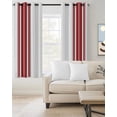 Red Striped Blackout Curtains for Bedroom/Living Room, Thermal ...
