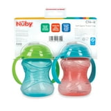 Nuby No-Spill Clik-it Soft Spout Sippy Cup, 10 fl oz, 2 Count - Walmart.com