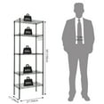 "Ktaxon 5-Tier Heavy Duty Steel Storage Rack, Adjustable Wire Shelving ...