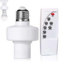 Remote Control Light Bulb Socket, Bukeer E26 E27 Bulb Lamp Holder with ...