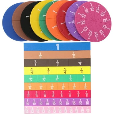 Learning Resources Rainbow Fraction Deluxe Circles Set, Math ...