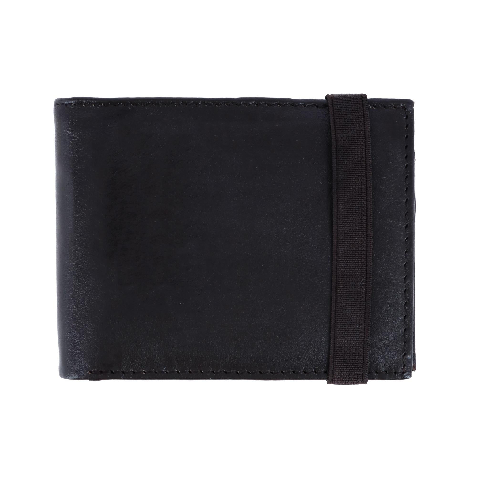 Click here for Ctm Bifold Wallet With Elastic Keeper Strap (Mens) prices