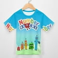 Boys Girls Number Cartoon Show Block T-Shirts 3D Graphic Shirts Kids ...