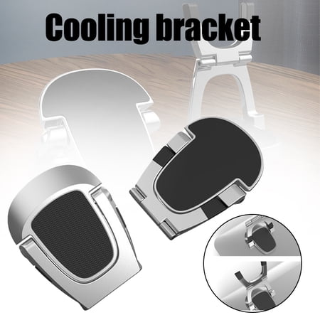 Mini Laptop Stand Adhesive Adjustable Aluminum Computer Riser Foldable ...