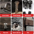 15 Pieces Screw Extractor Set 6542/4341 HSS Cobalt Left Hand Drill Bit ...
