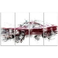 Design Art Wine Colored Muscle Car Canvas Wall Art - Walmart.ca
