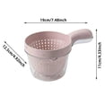 2 in 1 Double Layer Colander with Handle, Detachable Fruit Vegetable ...