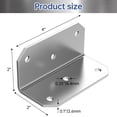15PCS L Bracket Corner Brace, 4x2 Inch Galvanized Medium L Angle ...