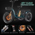 DoCred 20" x 4.0 Fat Tire Electric Tricycle for Adults, 3 Wheel 7 Speed ...