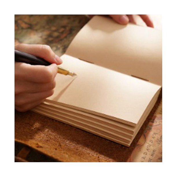 Cuaderno y diario de escritura diaria encuadernados en cuero, hecho a ...