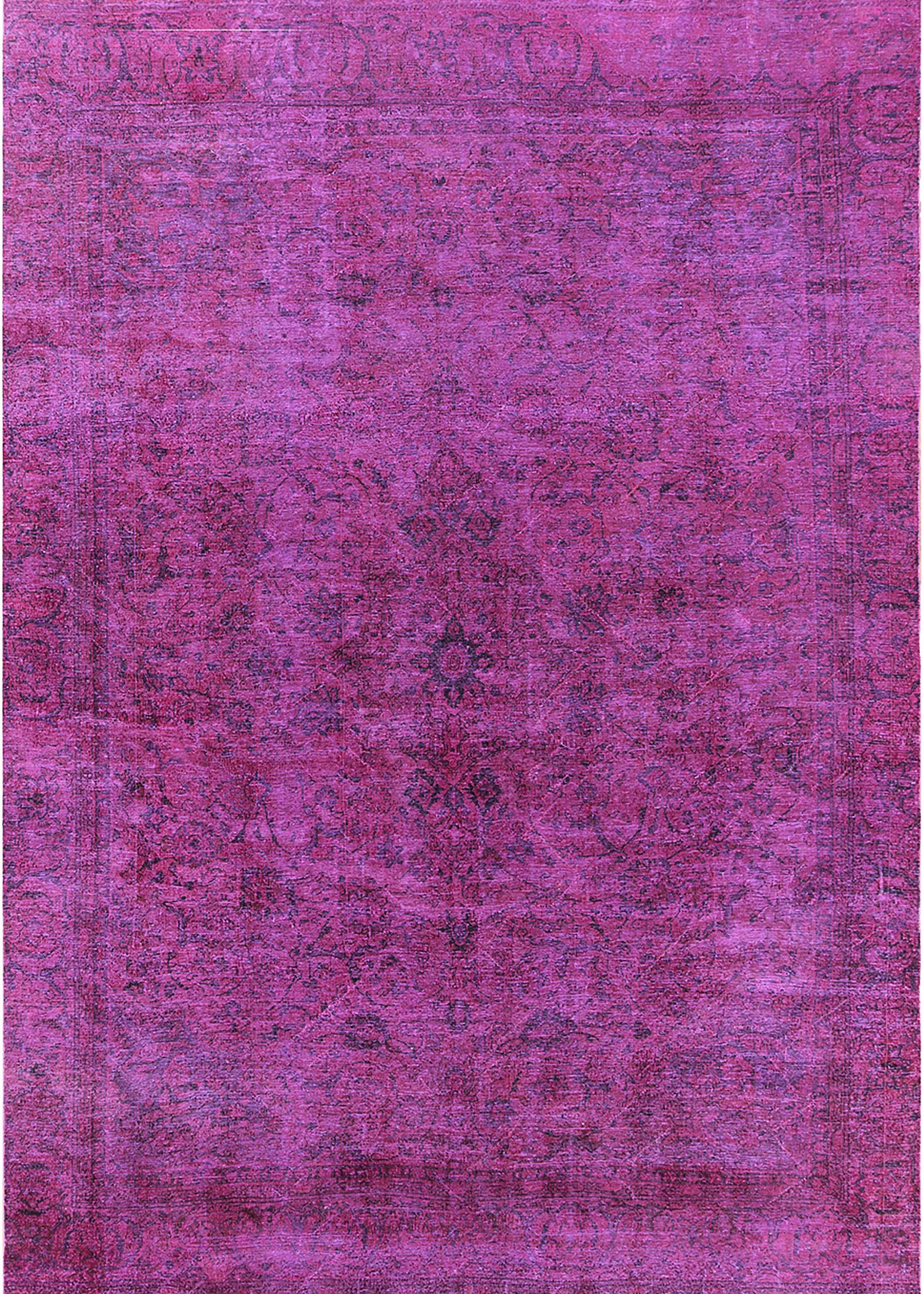 Ahgly Company Indoor Rectangle Mid-Century Modern Violet Red Pink ...