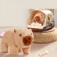 CYFW Electric Pet Capybara Walking Plush Dolls Toy for Children with ...