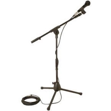Rockville Pro Mic Kit 1 Karaoke Vocal Microphone + Mic Stand + Carry ...