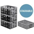 CleverMade Large Storage Utility Crate with Handles, Collapsible, 12 ...