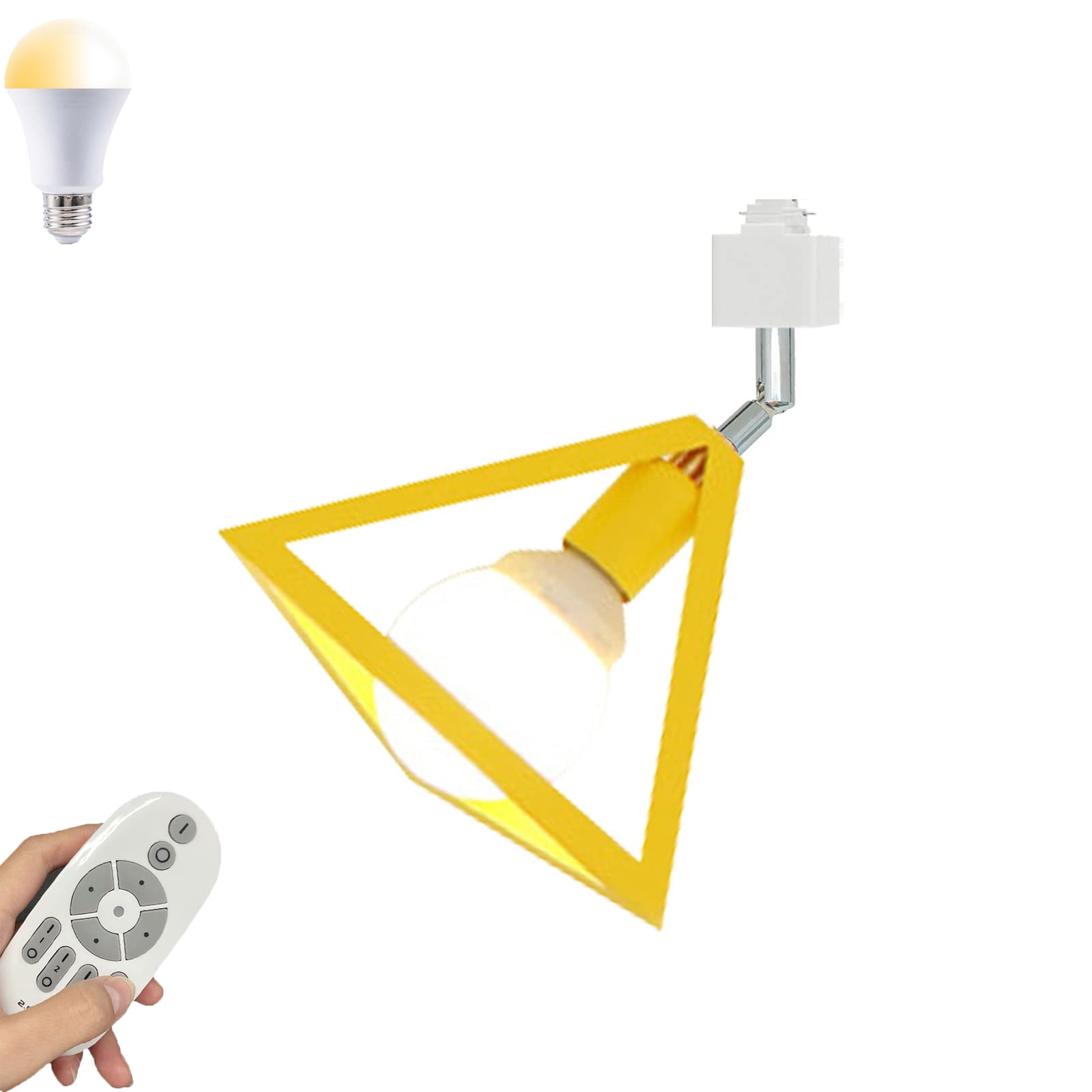 FSLiving Dimmable Remote Control Track Pendant Lights Single Circuit H ...