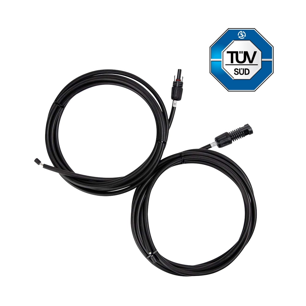 Renogy 10Ft 10AWG Solar Adaptor Wire Extension Cables with Female and ...