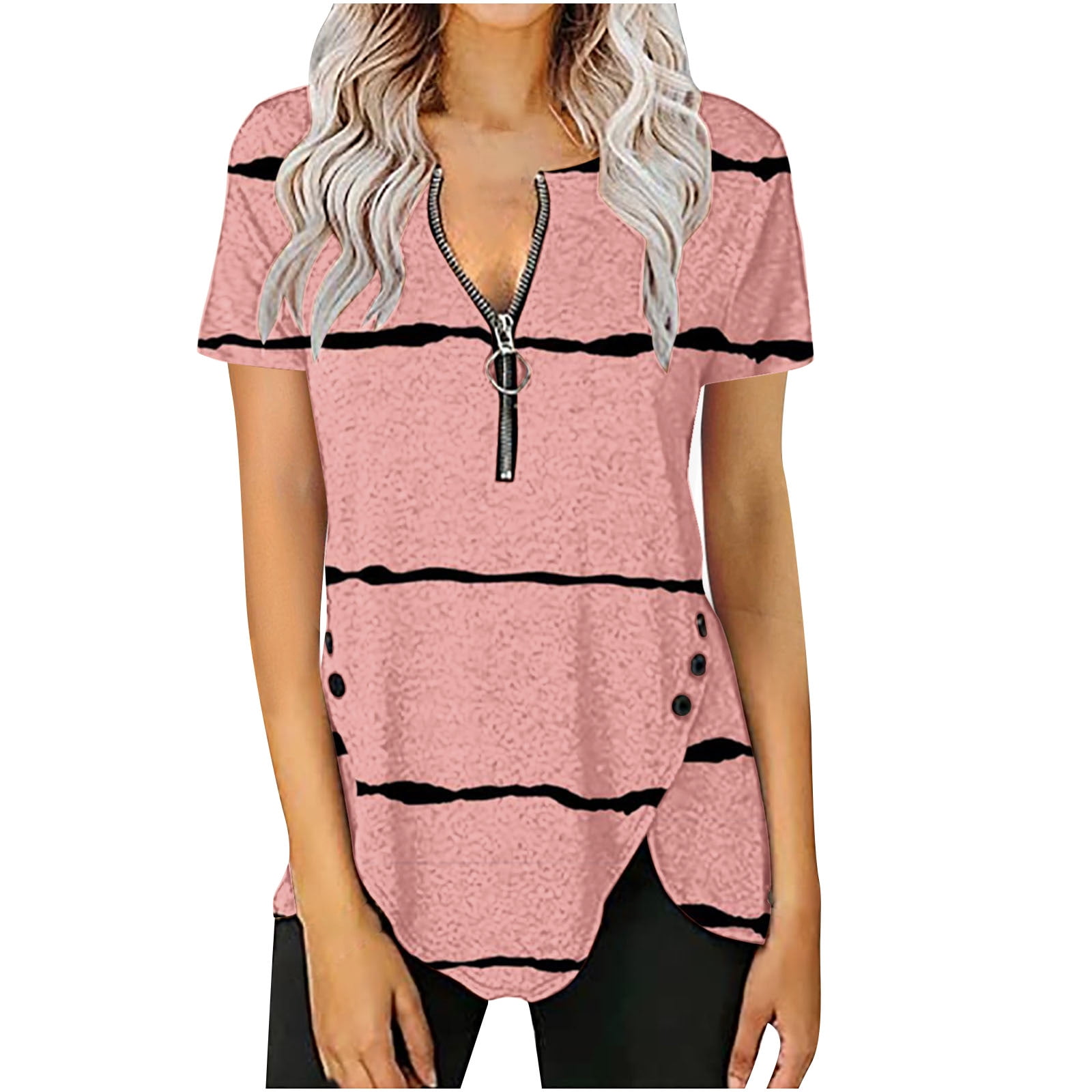 Frostluinai Savings Clearance 2023 Womens Tops Plus Size Summer Shirts