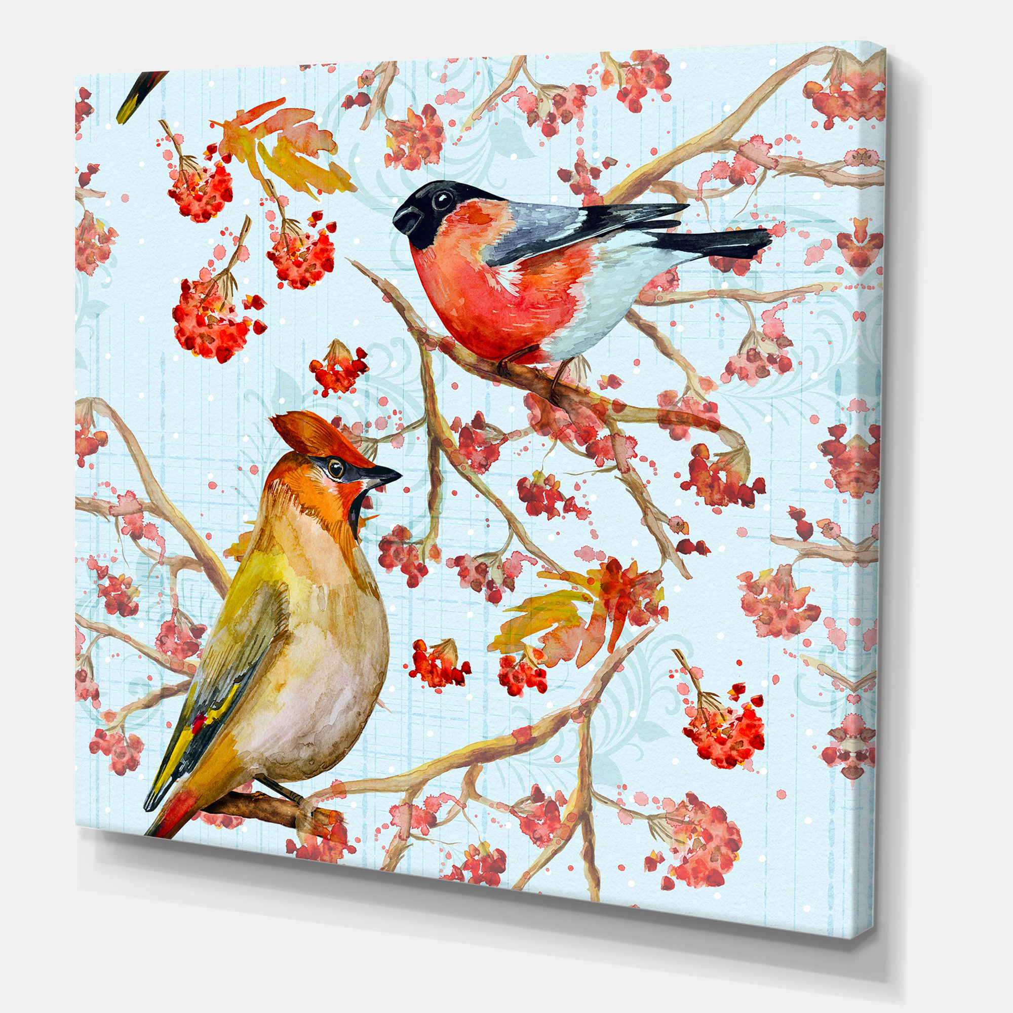 Two Birds On A Branch Painting
