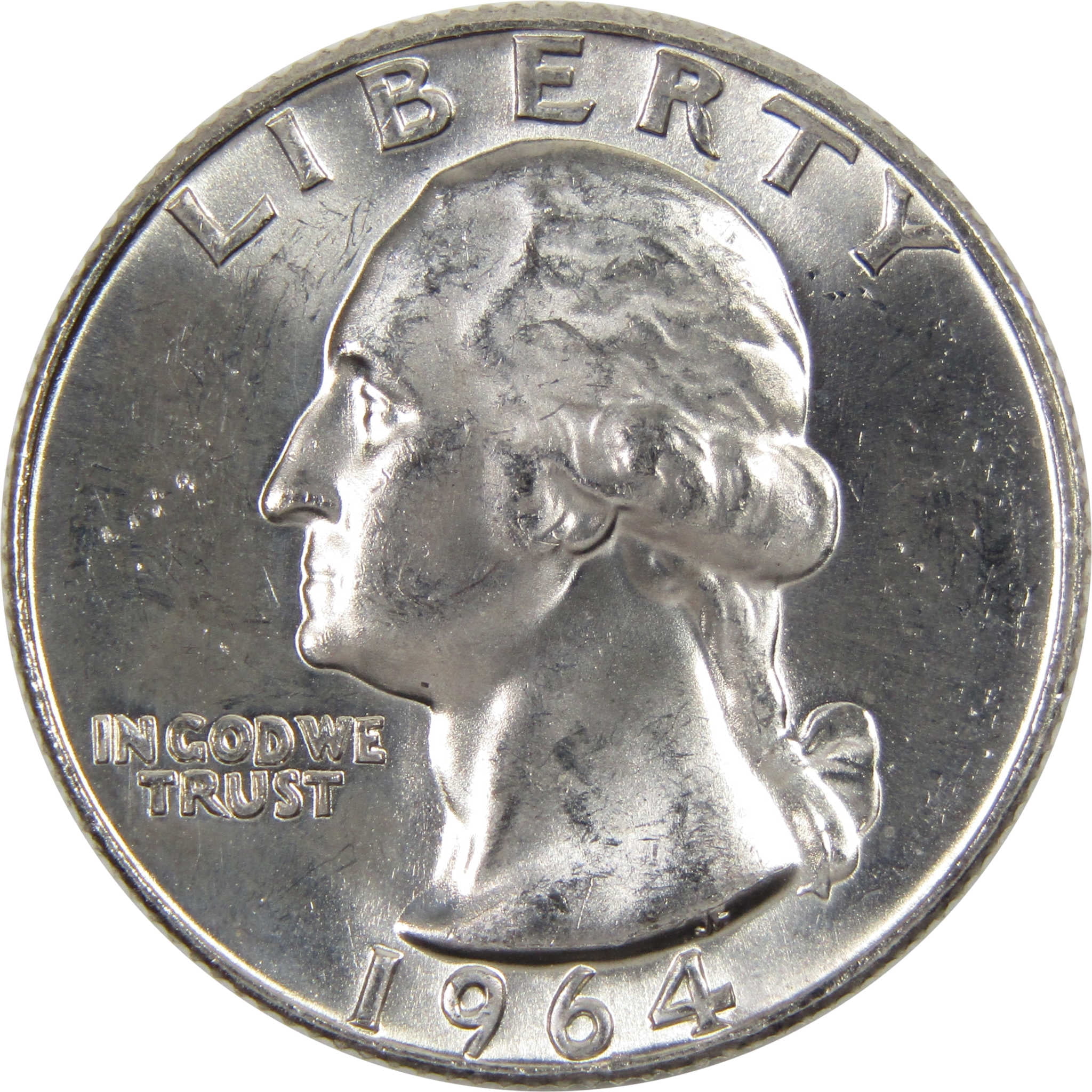 1964 D Washington Quarter BU Uncirculated 90% Silver 25c Coin - Walmart.com