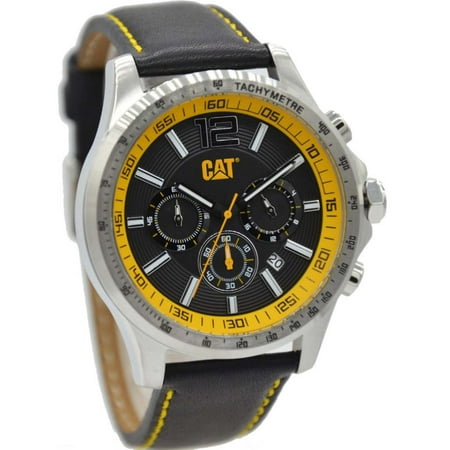 Cat Watch - Men's Caterpillar CAT Boston Chronograph Leather Watch ...