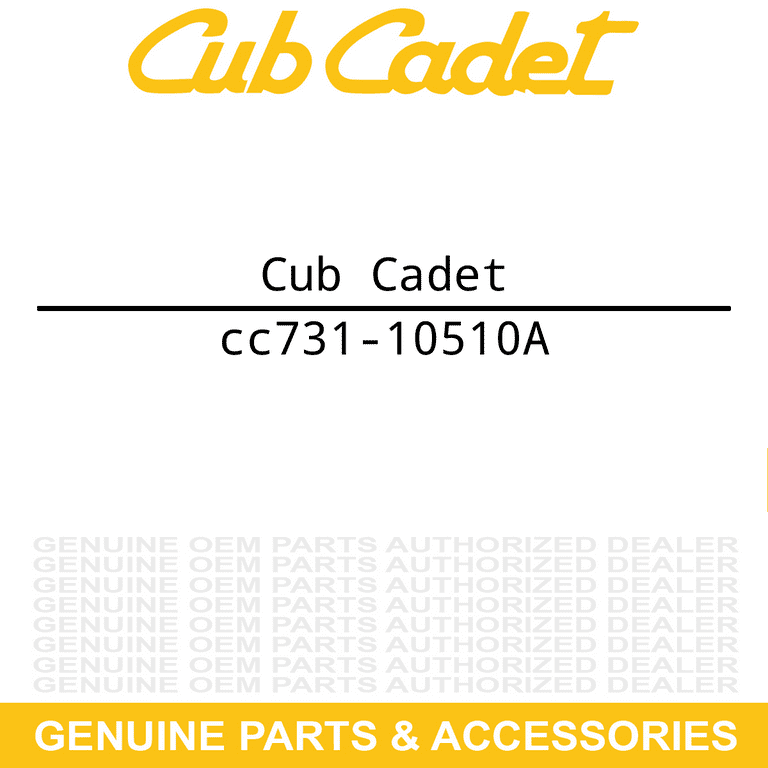 CUB CADET 731 10510A Chute Deflector CC600 CC 600 731 10510 Walmart