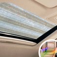 Beige Striped Window Privacy Film Rainbow Static Cling Stain Glass ...