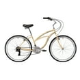 26" Firmstrong Urban Lady 21 Speed Women's Beach Cruiser Bike, Vanilla ...
