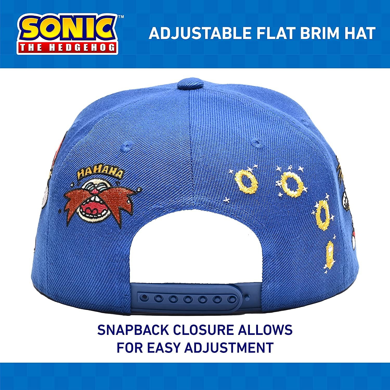Buy SEGA Sonic The Hedgehog Baseball Hat - Featuring Sonic, Tails, and Knuckles - Official ...