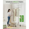 HOKEEPER 250 Lbs Heavy Duty Garment Rack Rolling Clothes Rack for ...