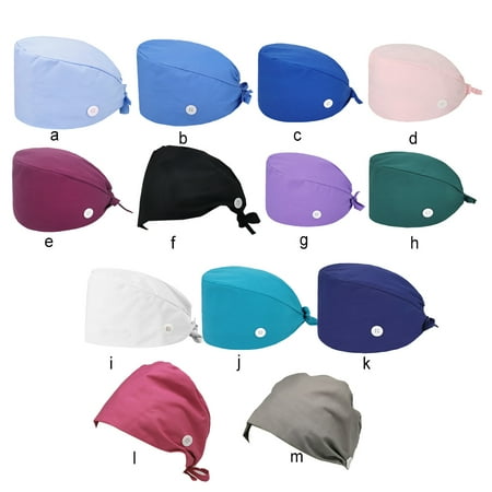 Scrub Caps Fashionable Surgical Hat Beauty Salon Elastic Gourd Shaped ...