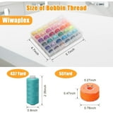 ZFITEI 72Pcs 36 Colors Bobbins Sewing Thread Kit, Polyester Thread ...