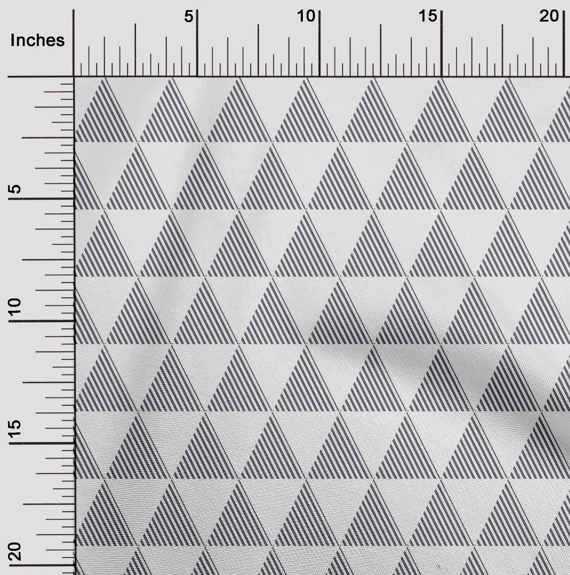 oneOone Silk Tabby Fabric Triangle Geometric Fabric Prints By Yard 42 ...
